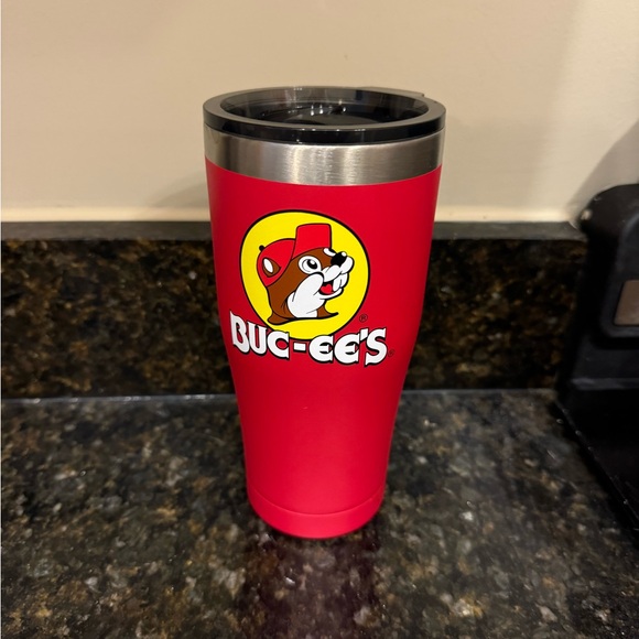BUC-EE'S | Dining | Bucees Red Stainless Steel Tumbler With Lid | Poshmark